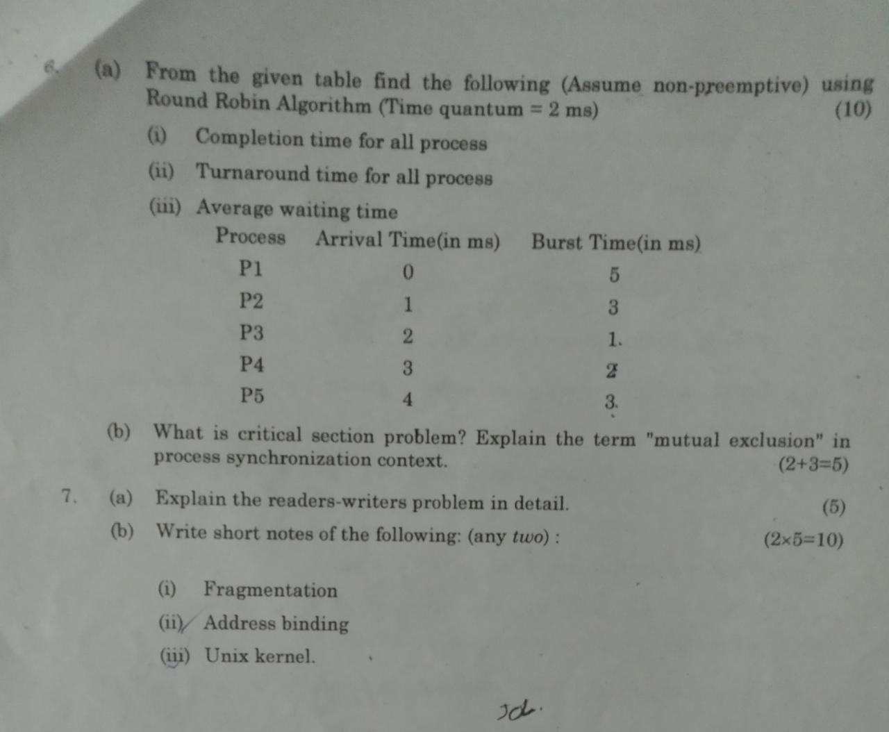 Operating System Question Paper 2022 | Question Paper Operating System ... Operating System Question Paper 2022 | Question Paper Operating System ...