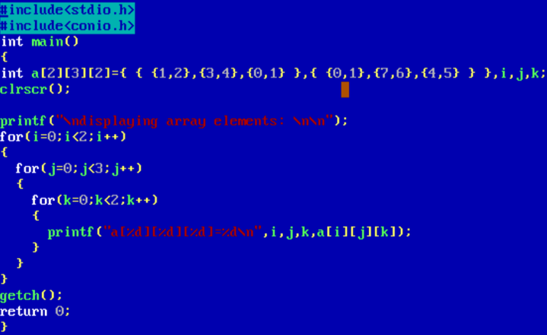 Three Dimensional 3d Array In C Introduction To 3d Array In C Computer Science Knowledge