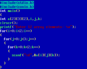 Three-dimensional (3D) array in C |Introduction to 3D Array in C ...