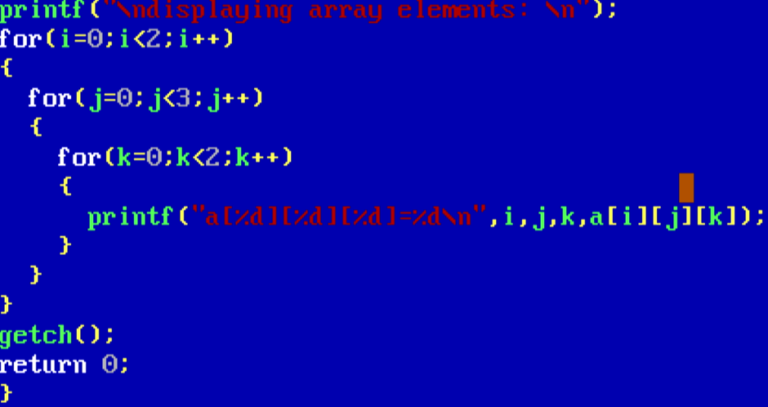 Three Dimensional 3d Array In C Introduction To 3d Array In C