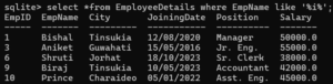 SQLite Practical Questions with Answers | SQLite Practice with ...