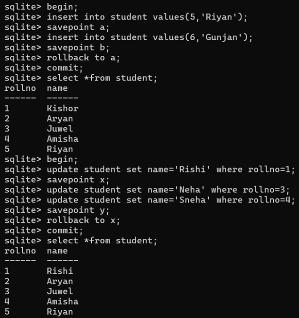 COMMIT, ROLLBACK and SAVEPOINT in SQL|TCL commands-COMMIT, ROLLBACK and SAVEPOINT - Computer ...