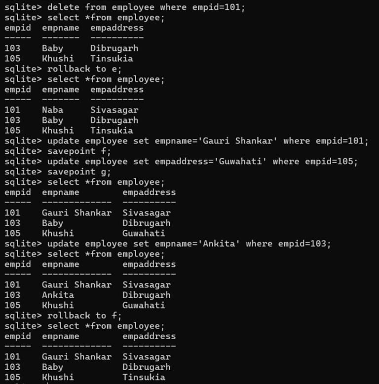 COMMIT, ROLLBACK and SAVEPOINT in SQL|TCL commands-COMMIT, ROLLBACK and SAVEPOINT - Computer ...