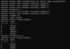 COMMIT, ROLLBACK and SAVEPOINT in SQL|TCL commands-COMMIT, ROLLBACK and ...
